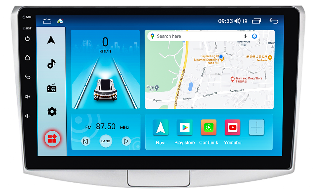 AZOM MX4 Multimedia Bilstereo | VW SKODA SEAT | 9" | Android | DAB+ ...