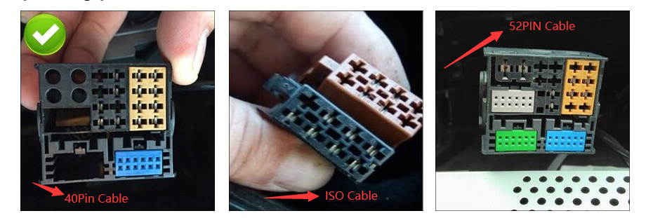 AZOM 52pin connector ISO high end kabel - AZOM Spelare – Azom.se