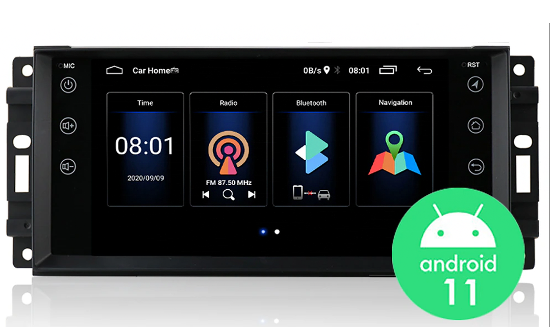 AZOM KLX Multimedia Bilstereo | JEEP DODGE CHRYSLER 2004 - 2015 | 7" I ...